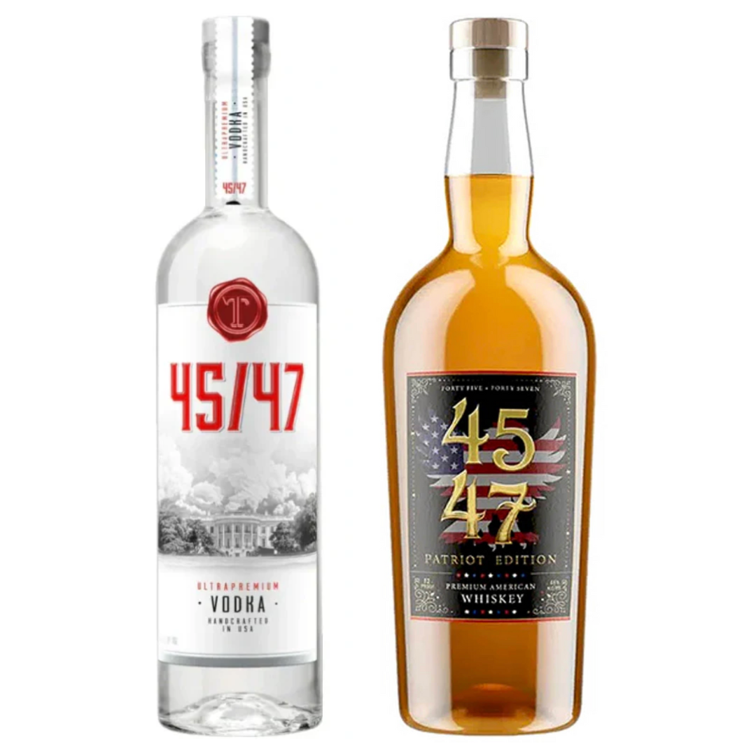 T 45/47 Ultra Premium Vodka 700mL & 4547 American Whiskey Patriot Edit – Whiskey Caviar